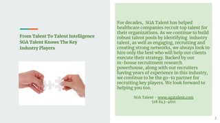SGA Talent Presents Who's Who Among The Top Hospitals & Systems | PDF