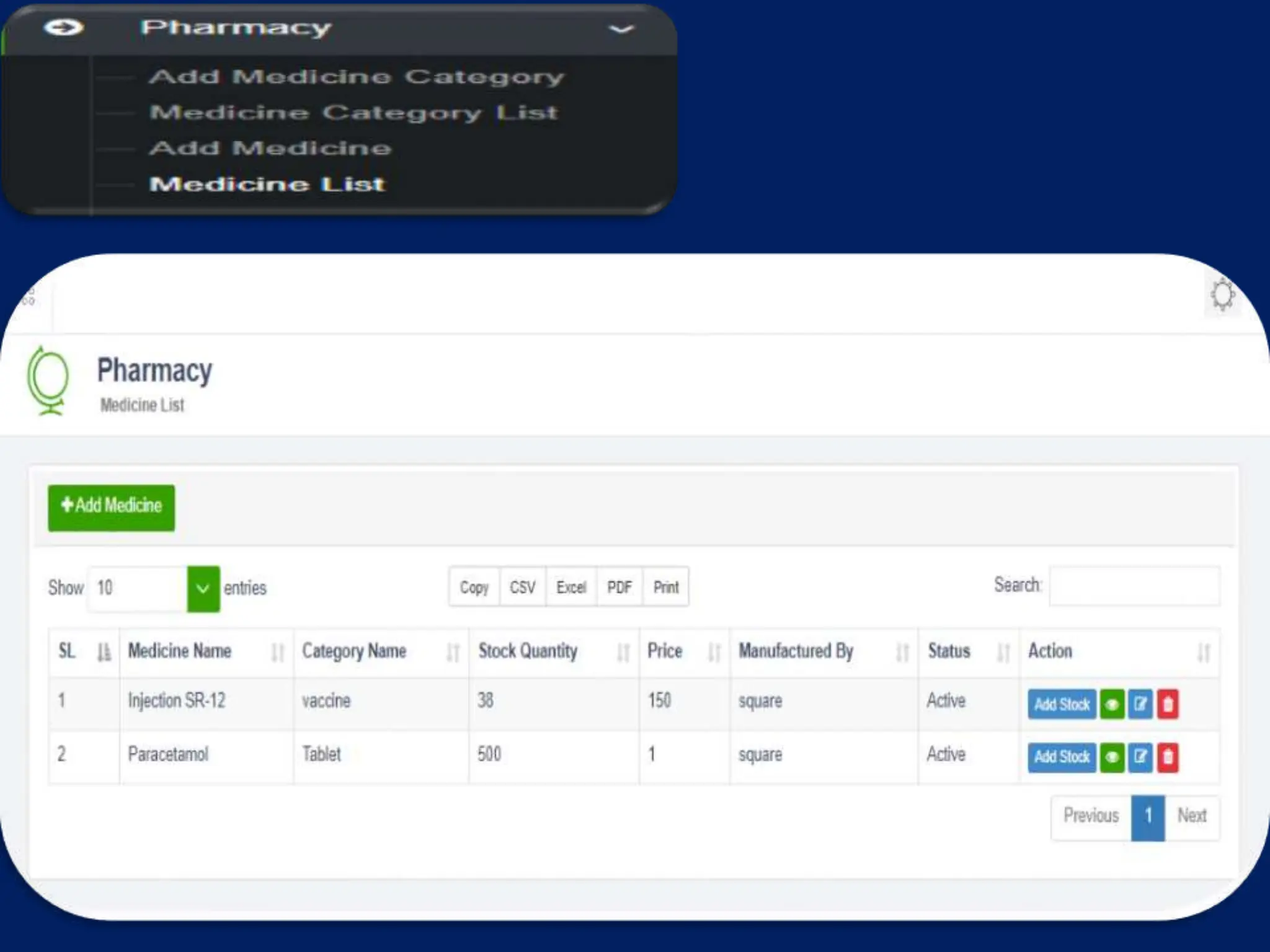 Hospital Management System Software Dashboard Documentation ...