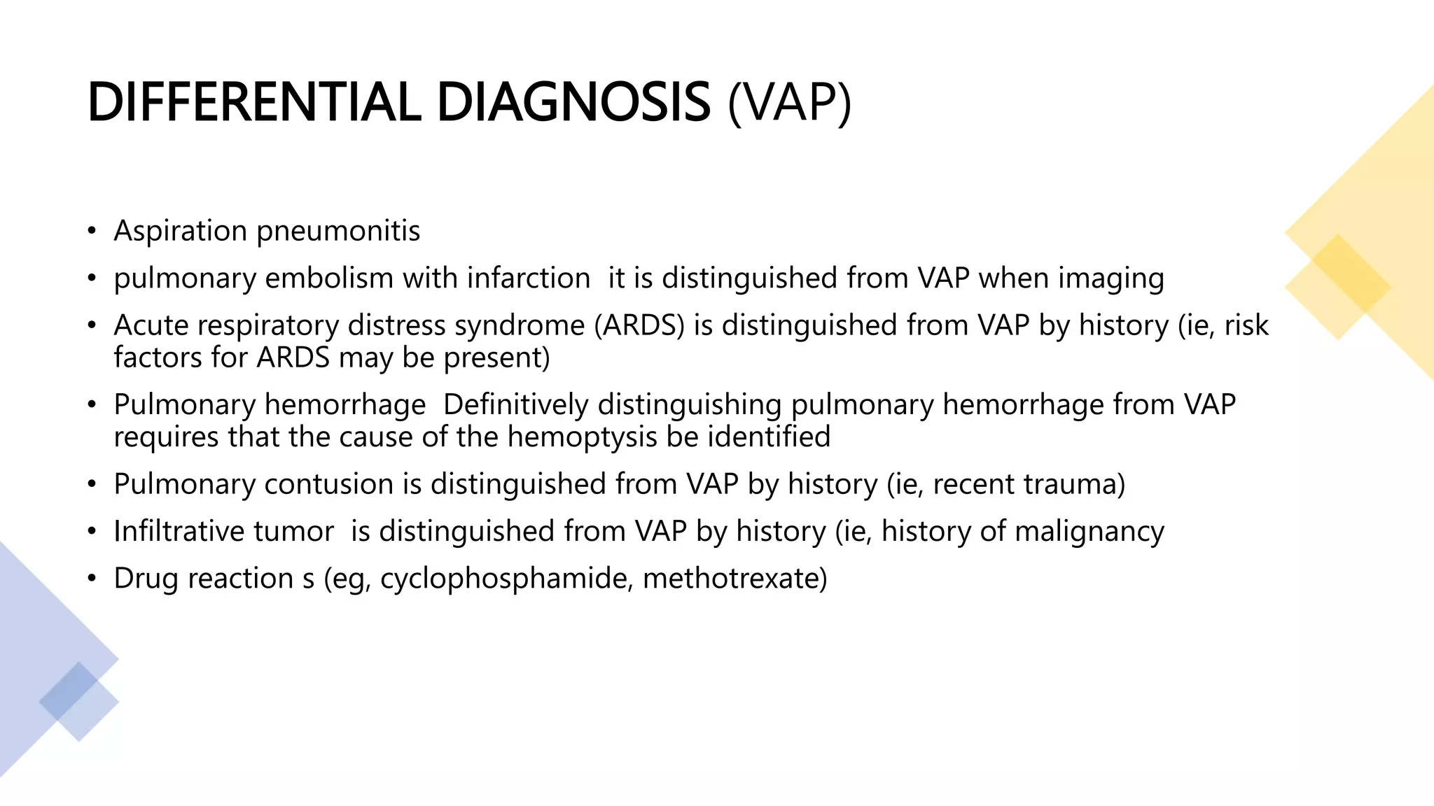 hospital-acquired and ventilator-associated pneumonia | PPTX
