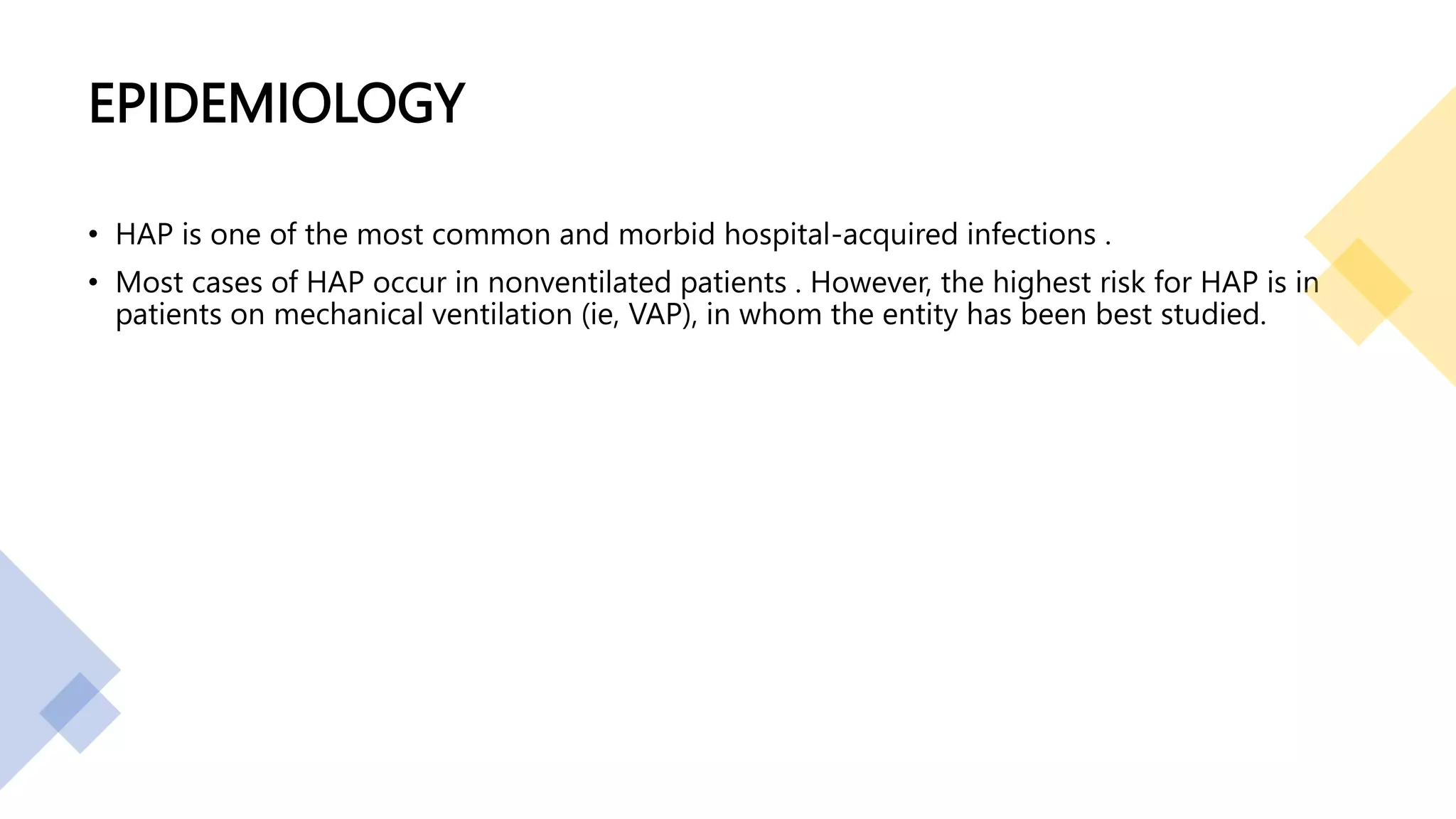 hospital-acquired and ventilator-associated pneumonia | PPTX