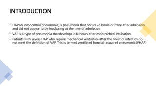 hospital-acquired and ventilator-associated pneumonia | PPTX