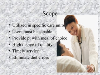 Hospital Based Room Service | PPT