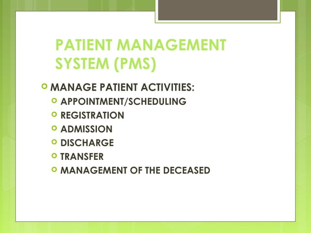 Hospital information-system-his | PPT | Healthcare Industry | Industries