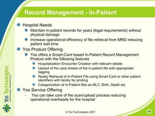 How SmartCards can improve hospital productivity | PPT