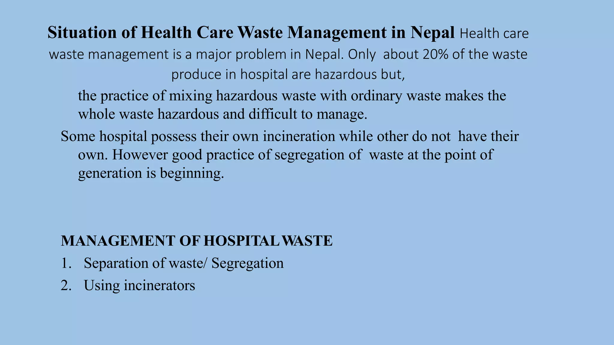 Hospital Waste Management | PPTX