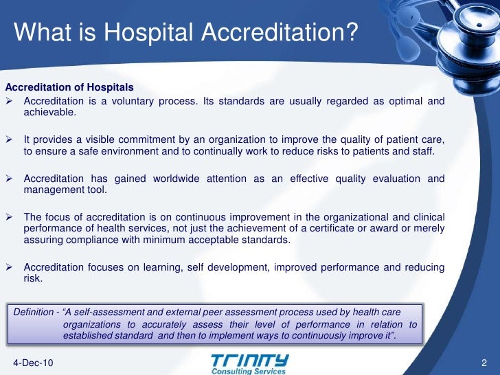 Hospital accreditation