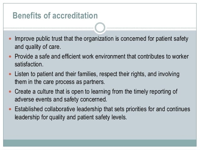 Hospital accreditation