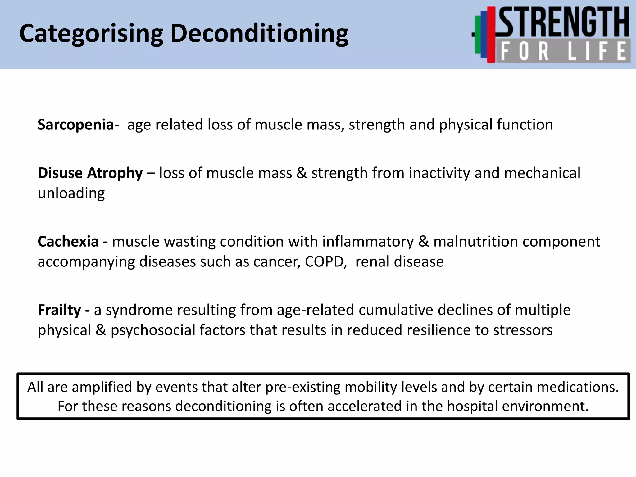 Hospital Acquired Deconditioning in Older Adults | PPTX