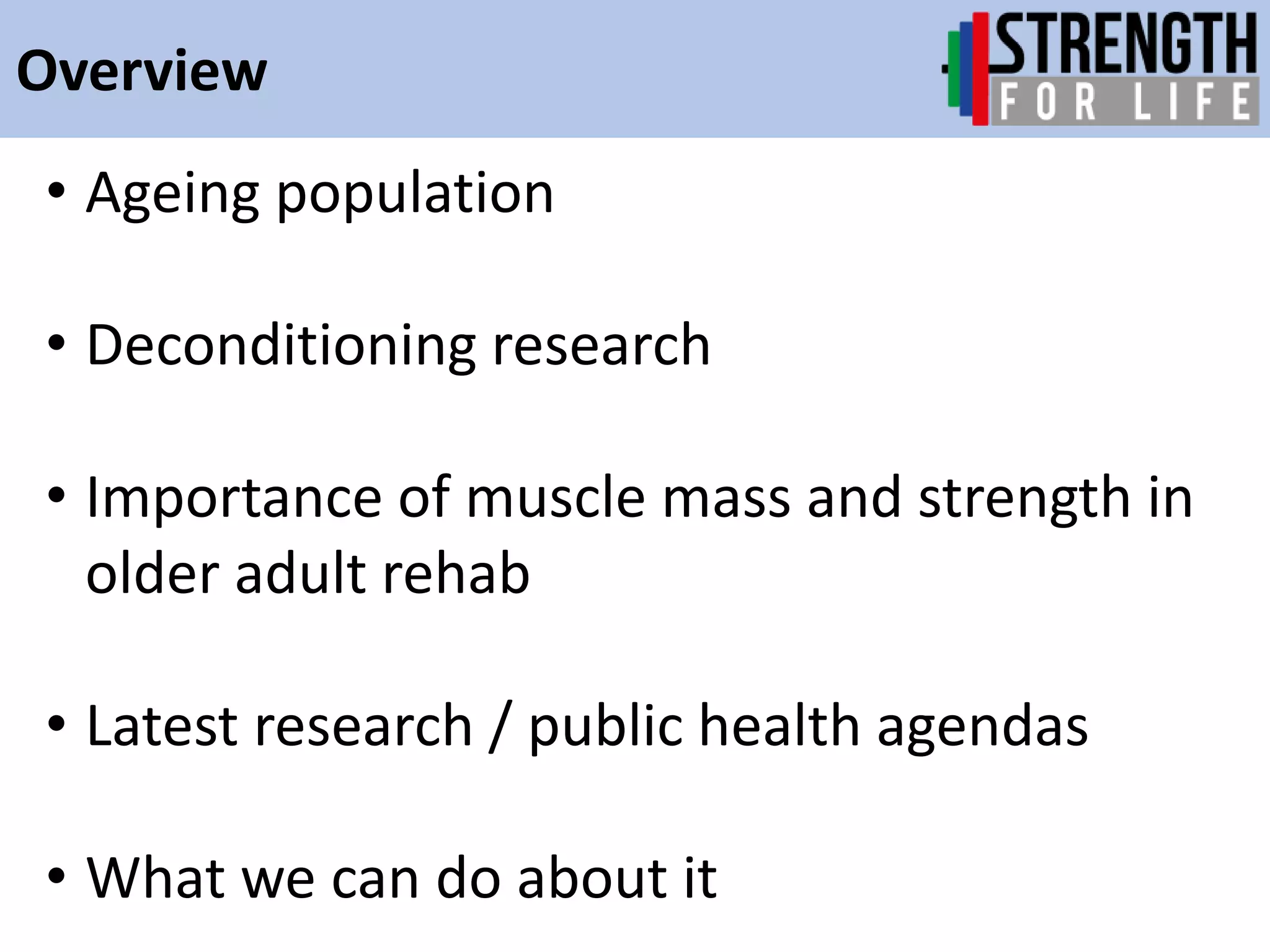 Hospital Acquired Deconditioning in Older Adults | PPTX