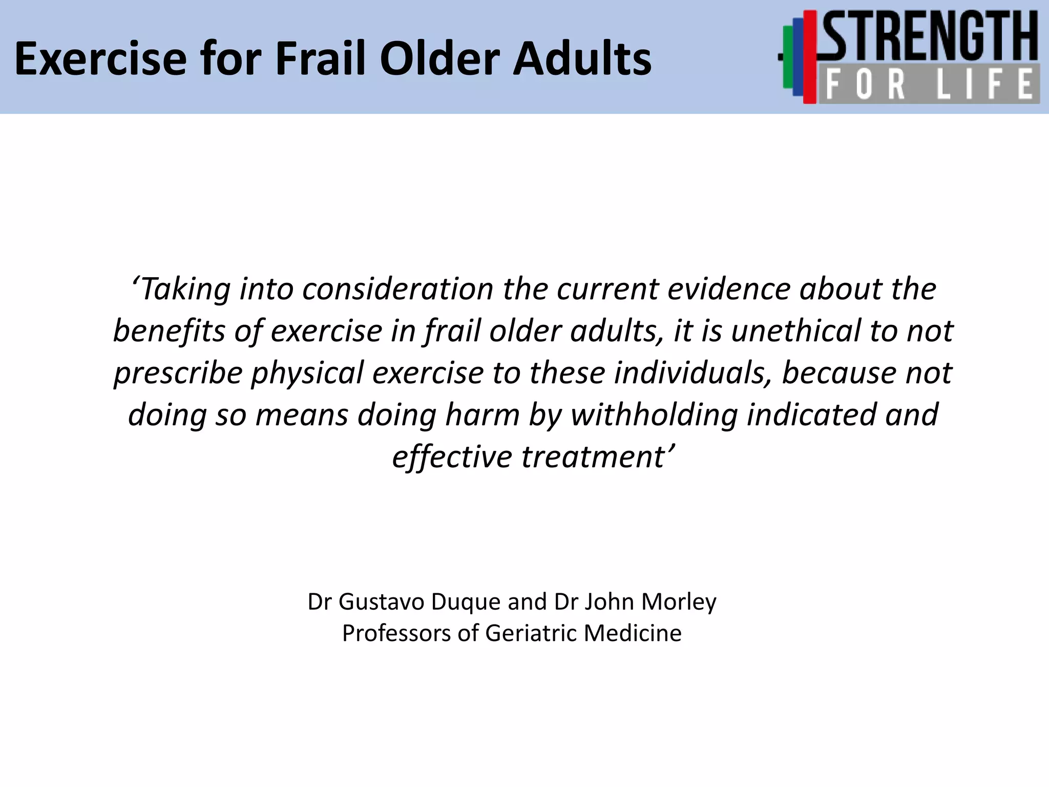 Hospital Acquired Deconditioning in Older Adults | PPTX
