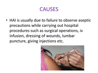 Hospital acquired infections | PPTX | Infectious Diseases | Diseases ...