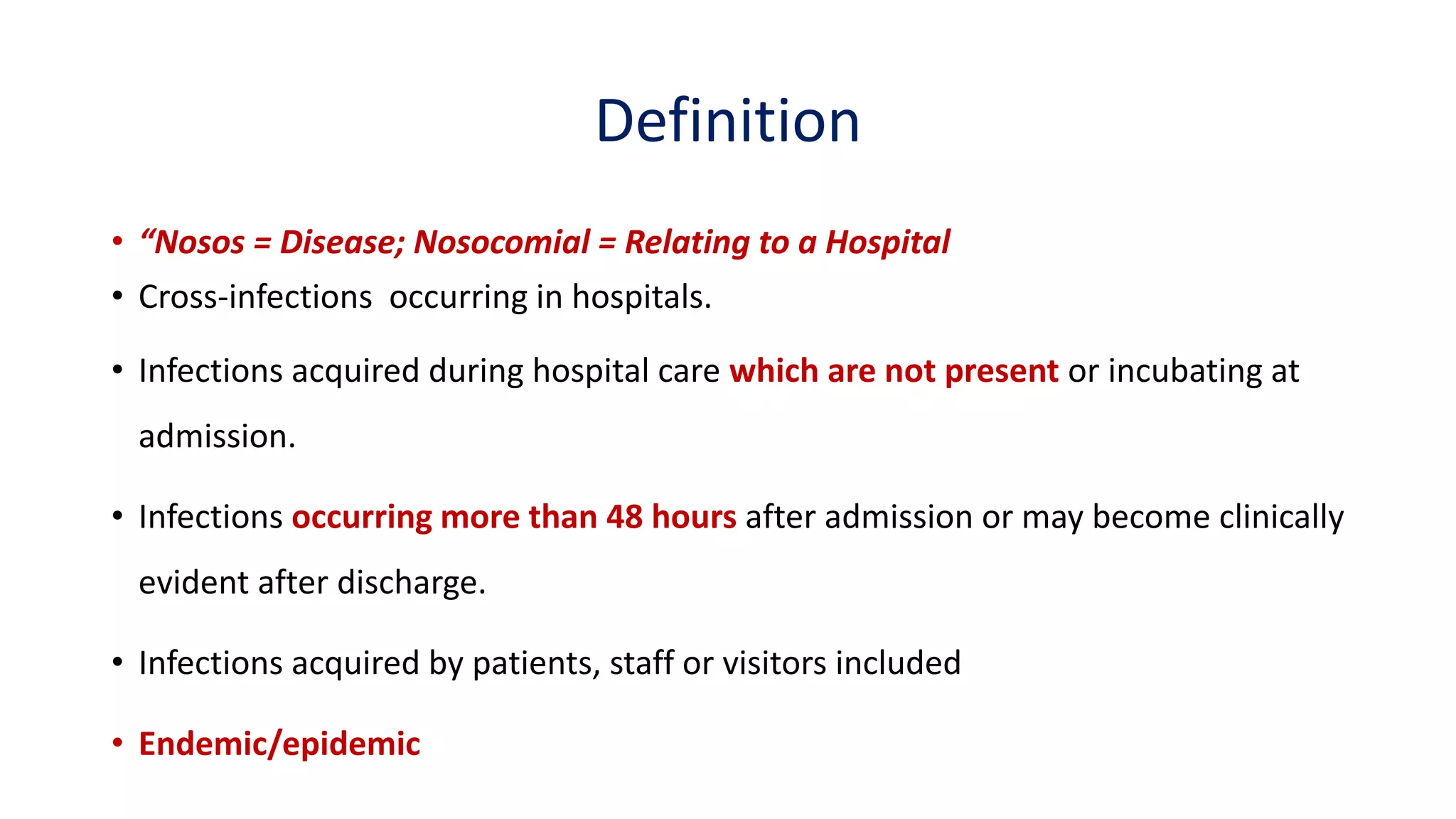 Hospital acquired infections | PPTX
