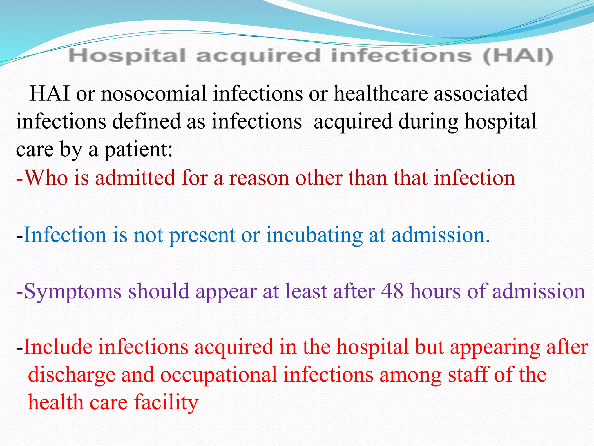 Hospital acquired infections | PPTX