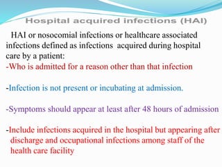 Hospital acquired infections | PPTX