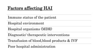 Hospital acquired infections | PPTX