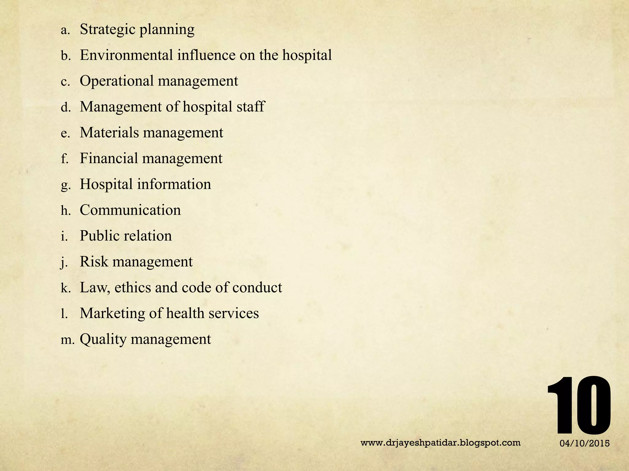 Hospital administration | PDF