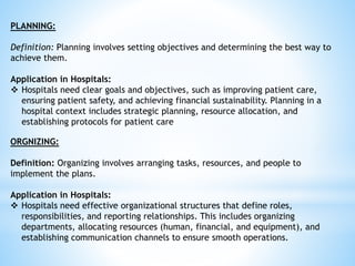 HOSPITAL ADMINISTRATION(PRINCIPLES OF MANAGEMENT).pptx