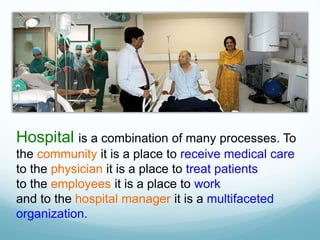 Hospital administration role in quality patient care | PPTX