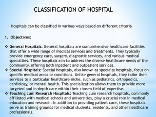 HOSPITAL ADMINSTRATION(ITNRODUCTION).pptx | Physical Therapy | Wellness