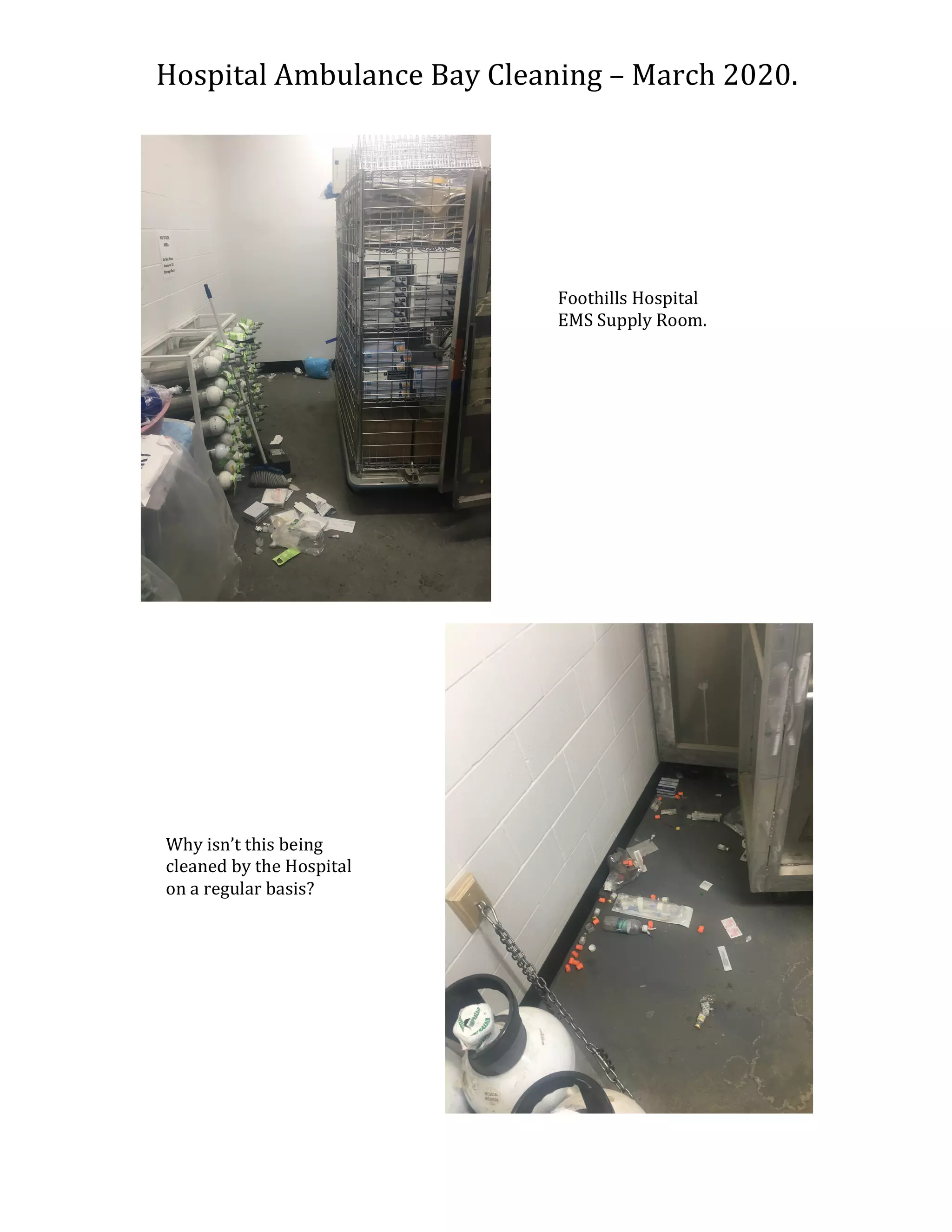 Hospital ambulance bay cleaning march 2020 | PDF
