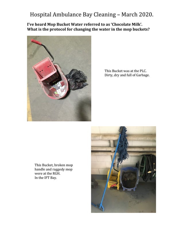 Hospital ambulance bay cleaning march 2020 | PDF