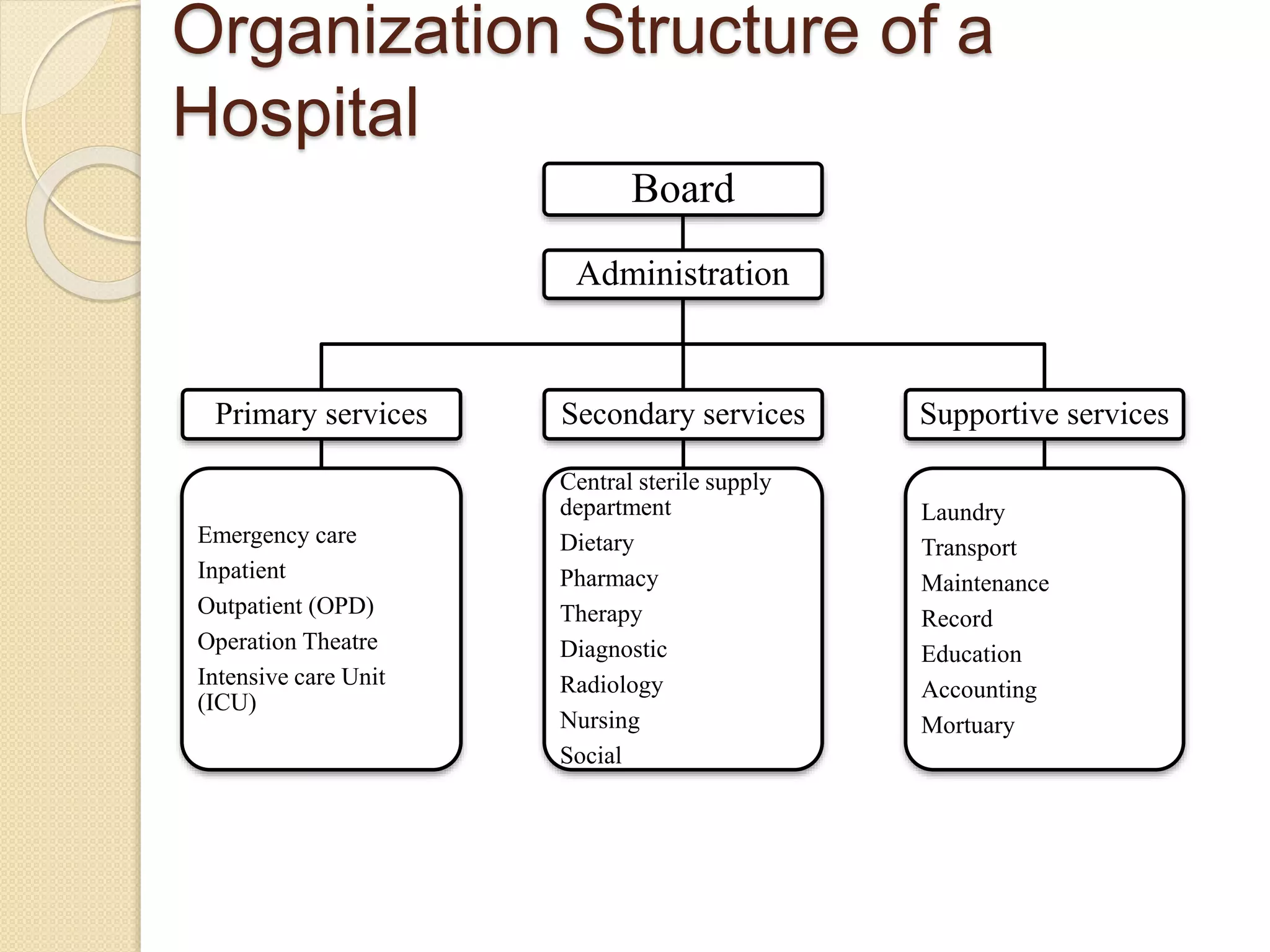 Hospital and its organization | PPTX