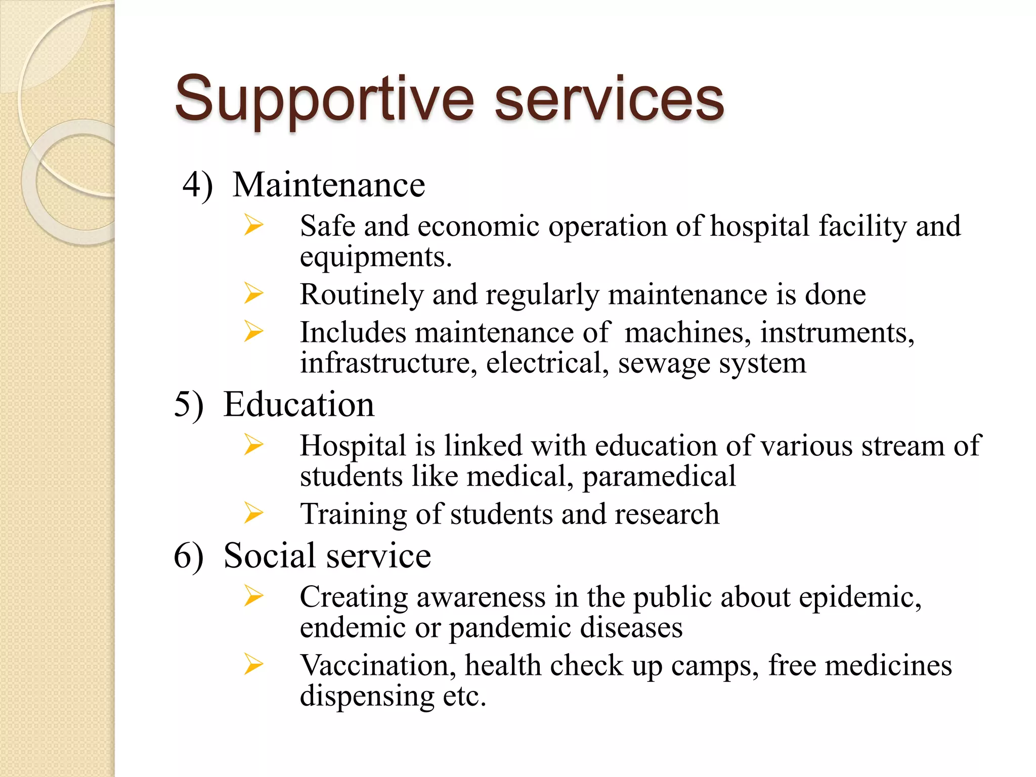 Hospital and its organization | PPTX