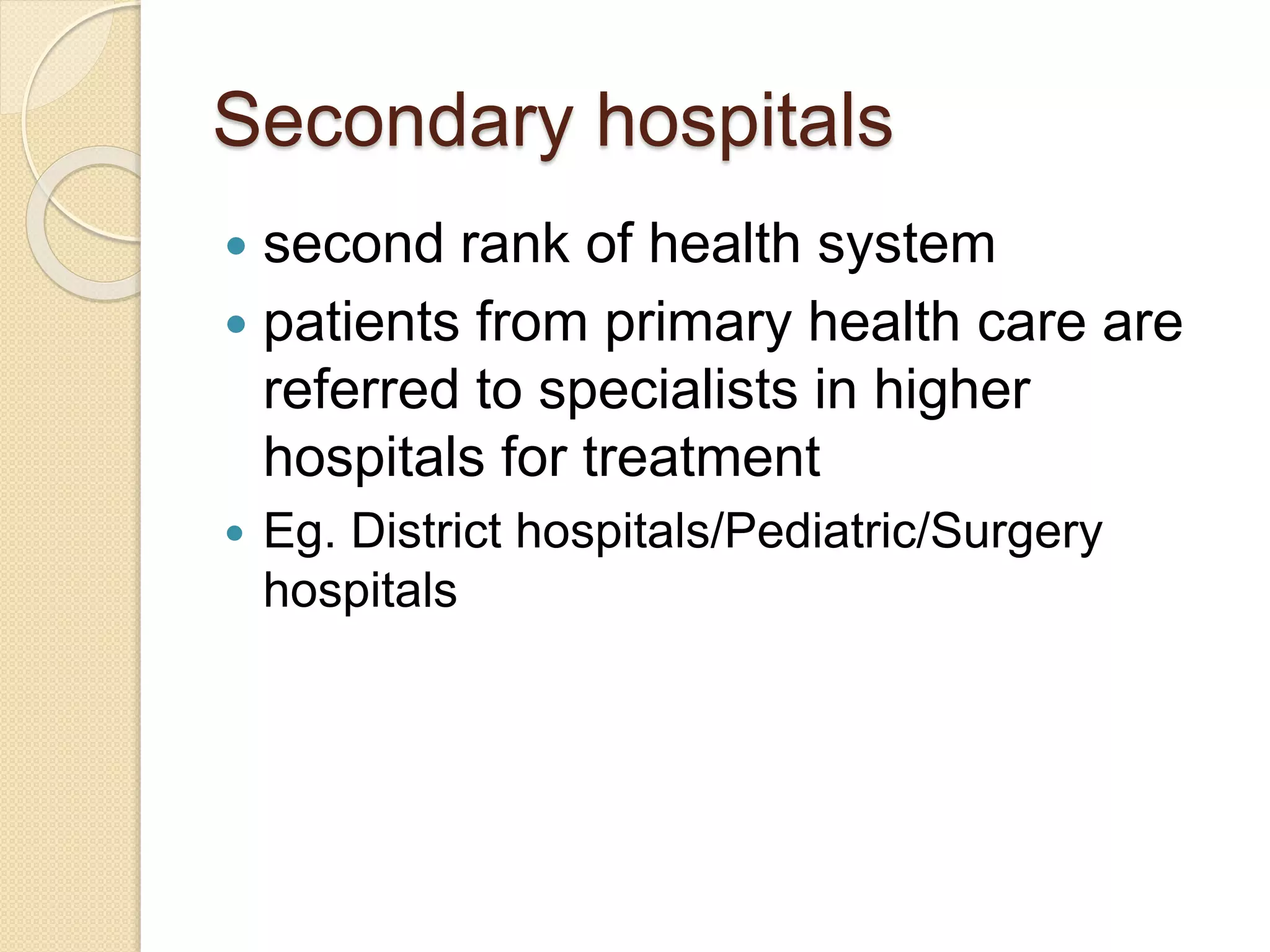 Hospital and its organization | PPTX