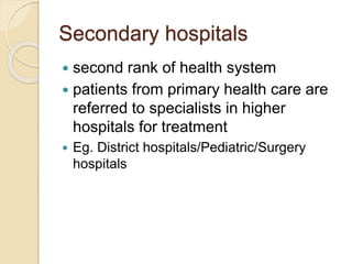 Hospital and its organization | PPTX