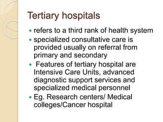 Hospital and its organization | PPTX