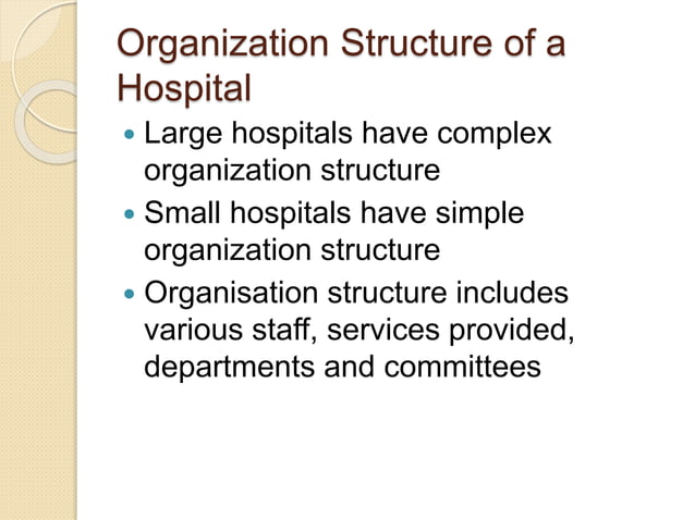 Hospital and its organization | PPTX | Infectious Diseases | Diseases ...