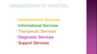 Hospital and its organisation | PPTX