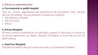 Hospital and its organisation | PPTX
