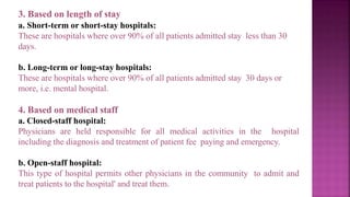 Hospital and its organisation | PPTX