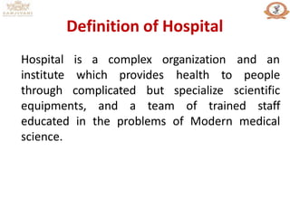 Hospital and Its organization.pptx
