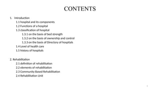 HOSPITAL AND REHABILITATION ORGANIZATION- FUNCTIONS AND TYPES.pptx