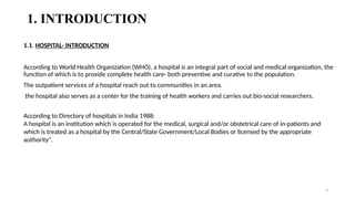 HOSPITAL AND REHABILITATION ORGANIZATION- FUNCTIONS AND TYPES.pptx
