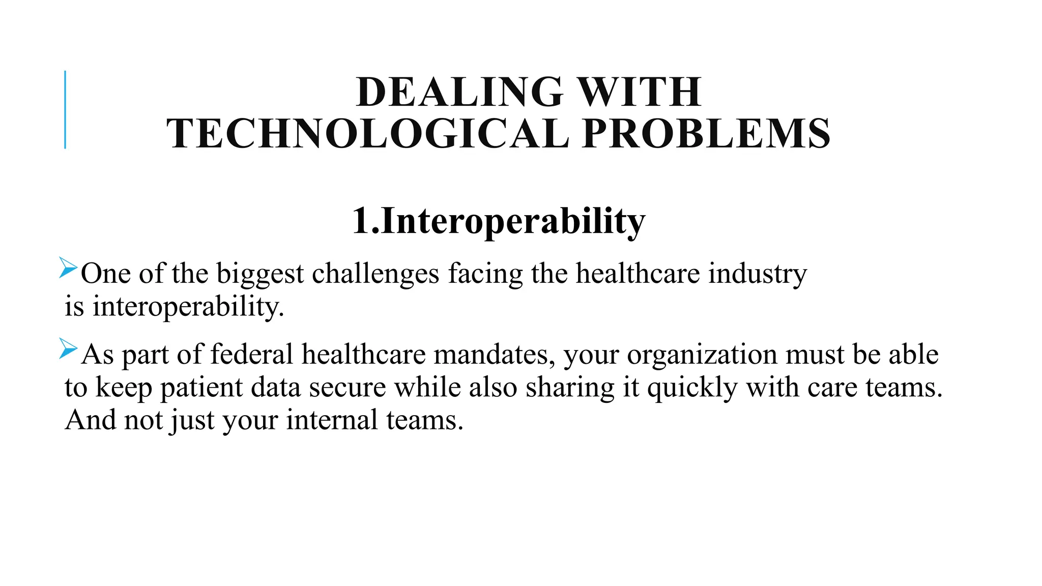 HOSPITAL AND TECHNOLOGY - Dealing with Technological Problems.pptx