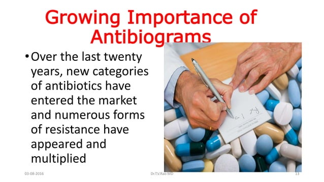 HOSPITAL ANTIBIOGRAMS principles interpretation and documentation ...