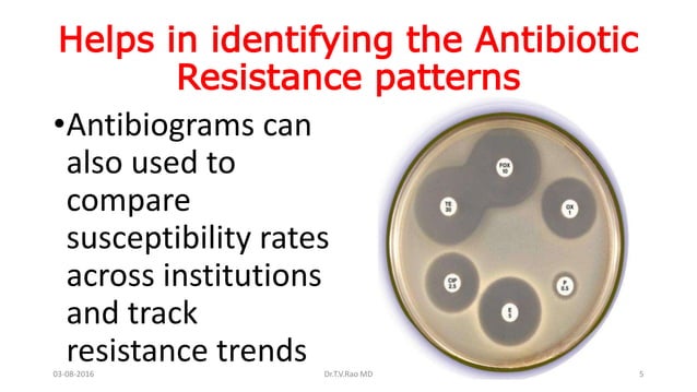 HOSPITAL ANTIBIOGRAMS principles interpretation and documentation ...