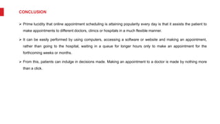 detail the reference of Hospital Booking.pptx