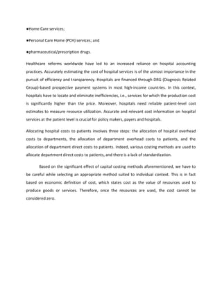 Hospital case costing method infographic | PDF | Healthcare Industry ...