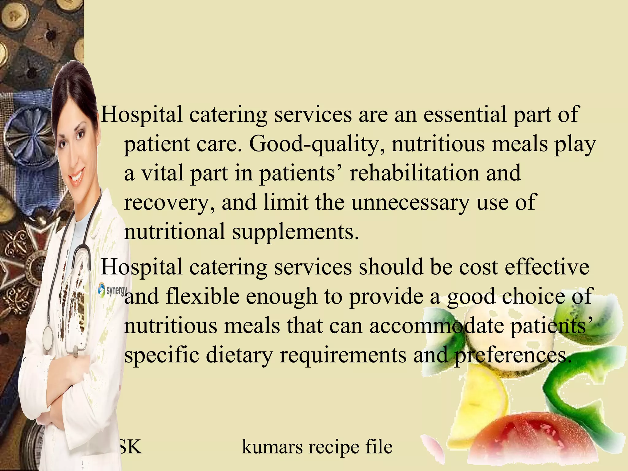 Hospital catering | PPT
