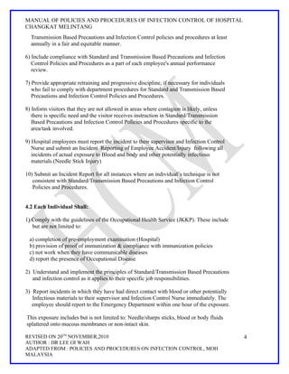 Hospital changkat melintang.inf control | DOC