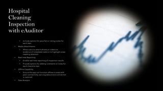 Hospital Cleaning Inspection eAuditor Audits & Inspections | PDF | Bath and Shower | Personal Care