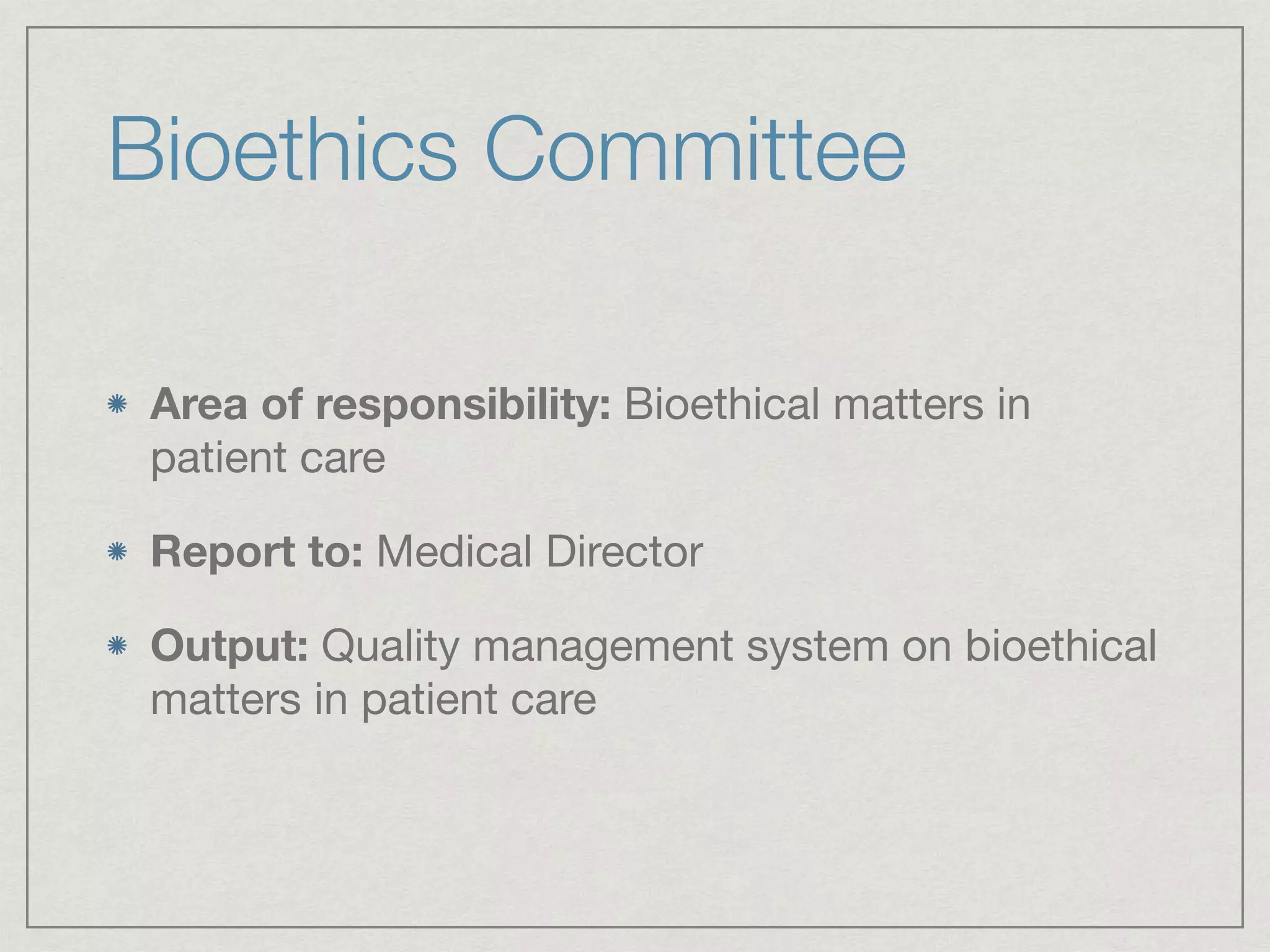 Hospital committees | PDF