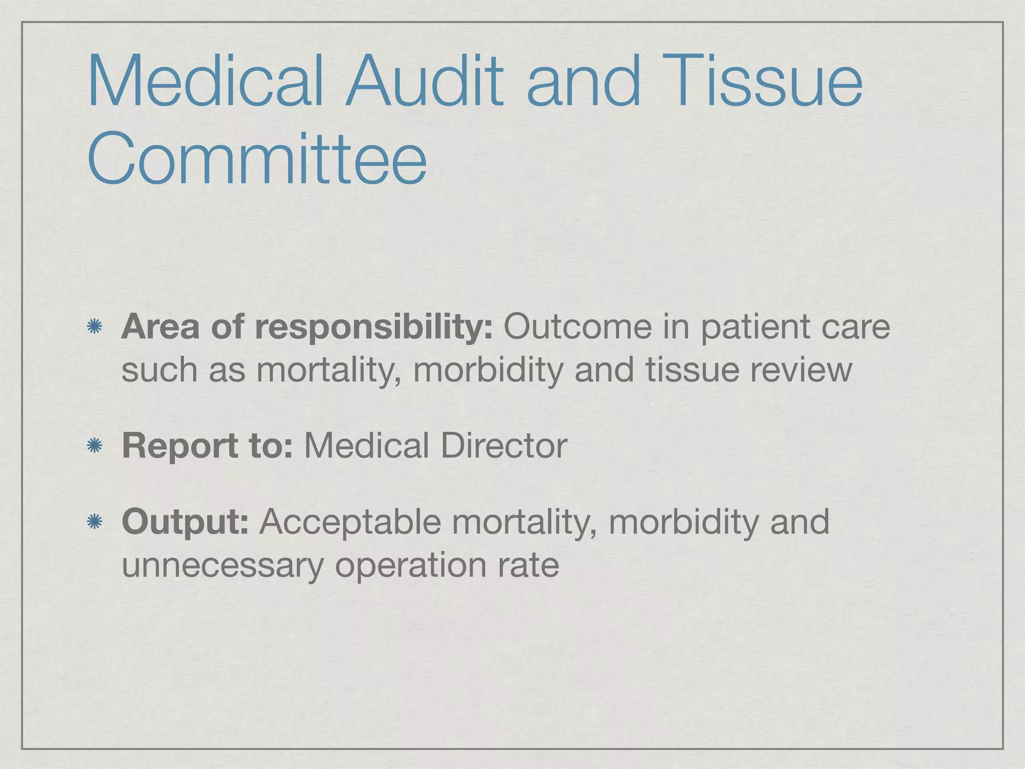 Hospital committees | PDF