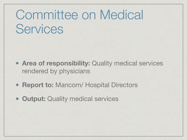 Hospital committees | PDF | Healthcare Industry | Industries