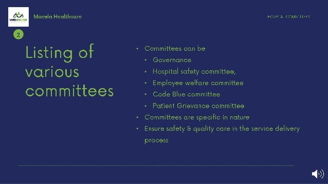 Hospital committees - How to form? | PPTX