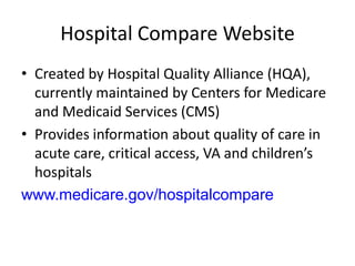 Hospital compare | PPTX